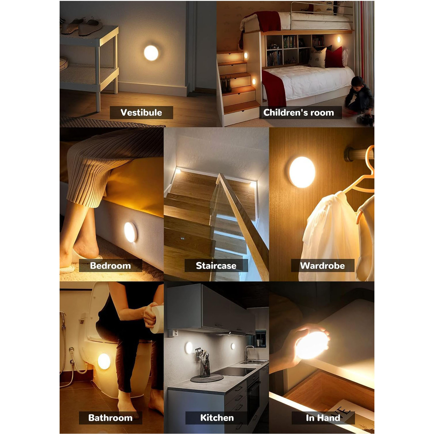 Wireless Rechargeable Body Sensor LED Light