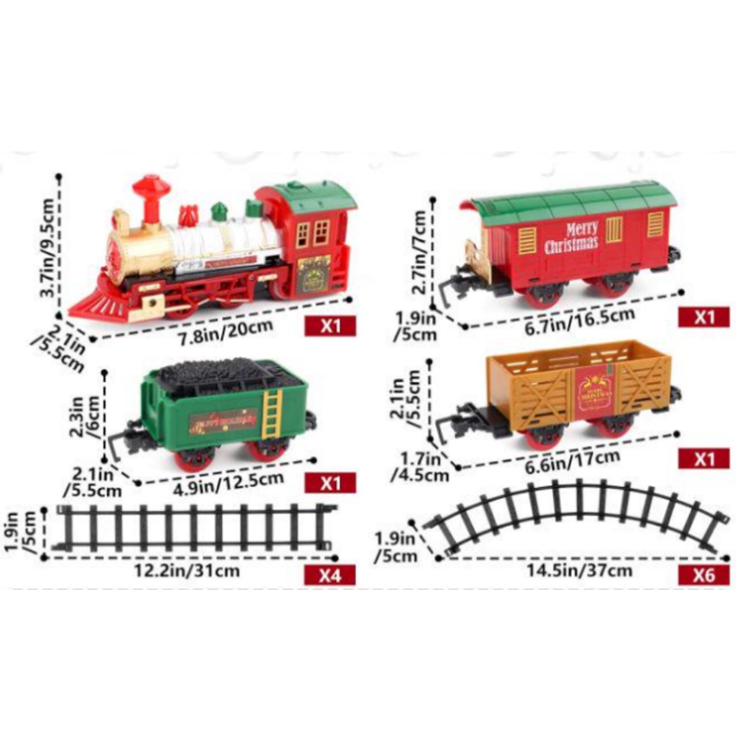 Deluxe Train Track Set For Around Under Christmas Tree