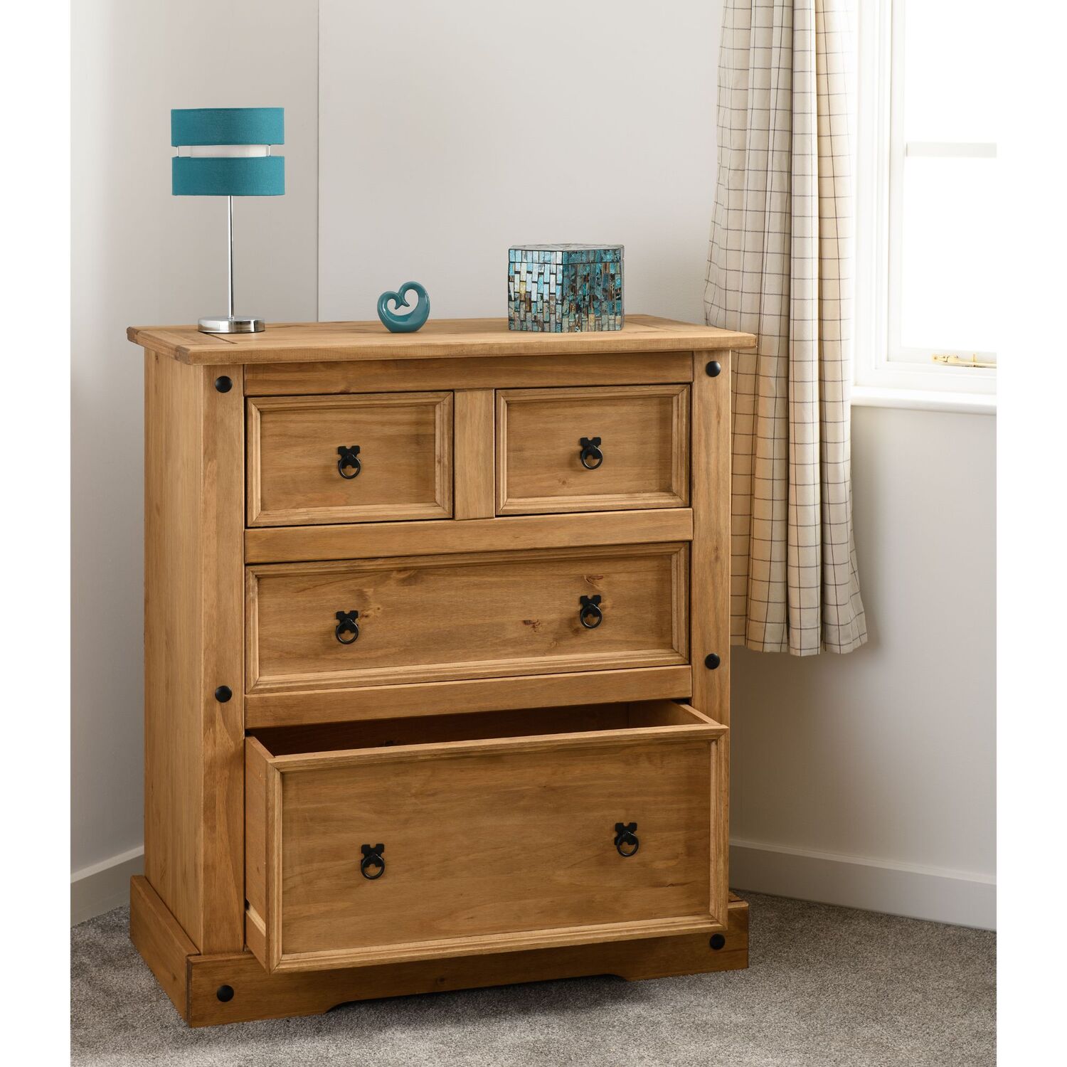 Corona 2 Over 2 Drawer Chest