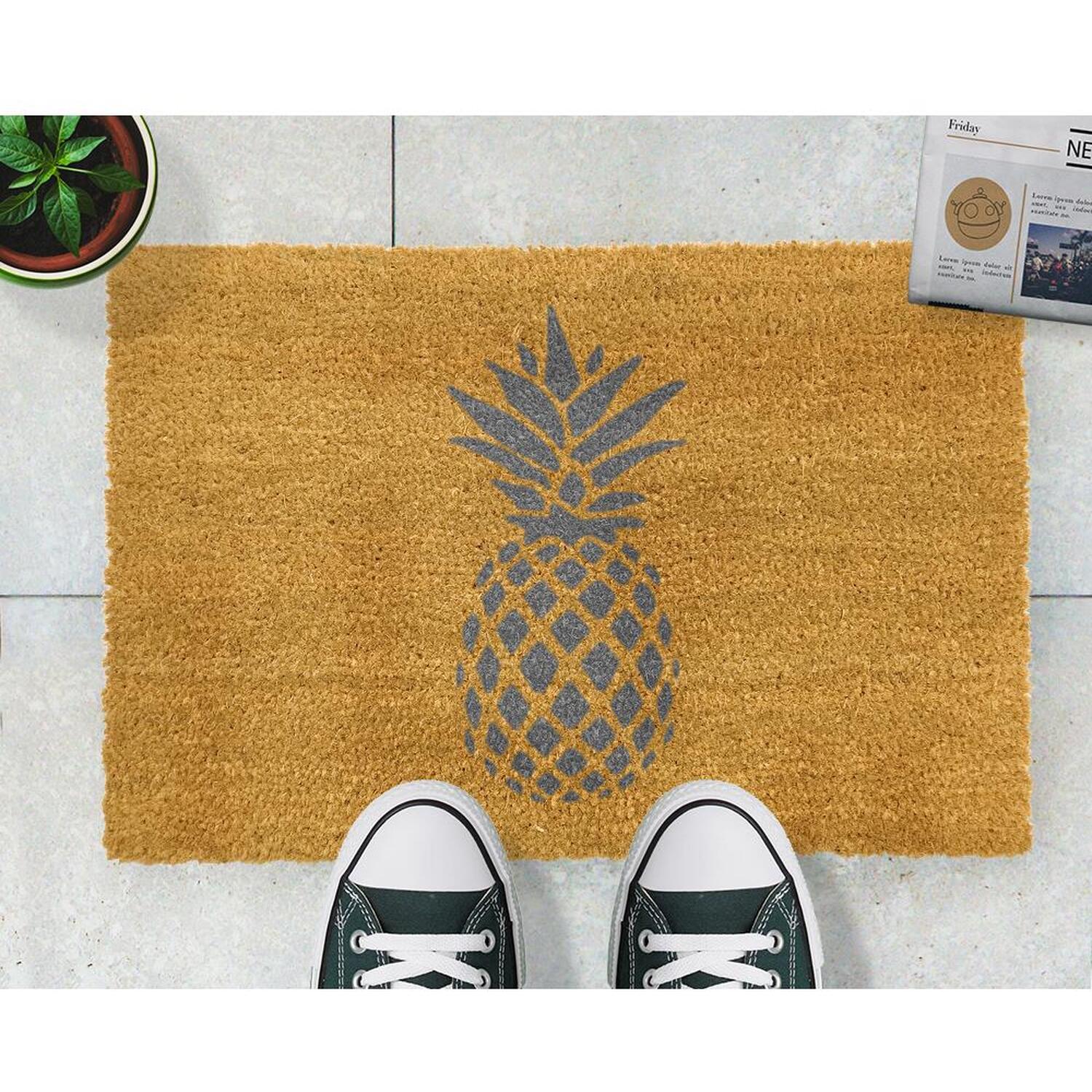 Pineapple Grey Doormat