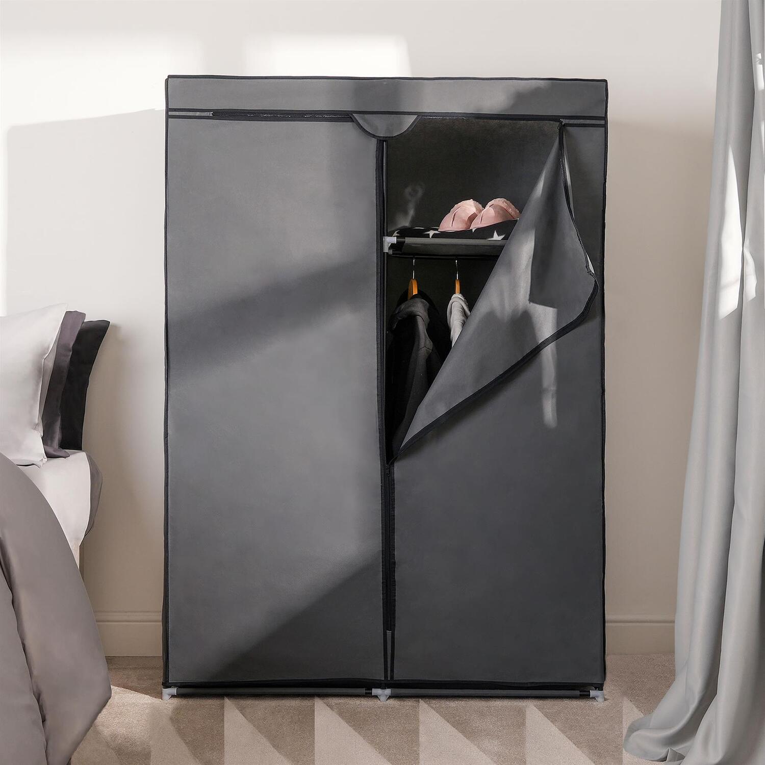 Fabric Double Clothes Storage Wardrobe