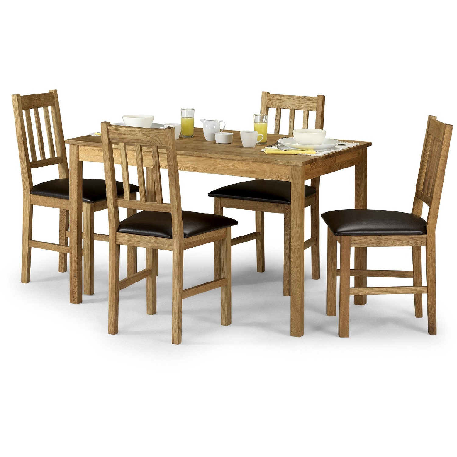 Coxmoor Oak Rectangular Table and Chairs Set