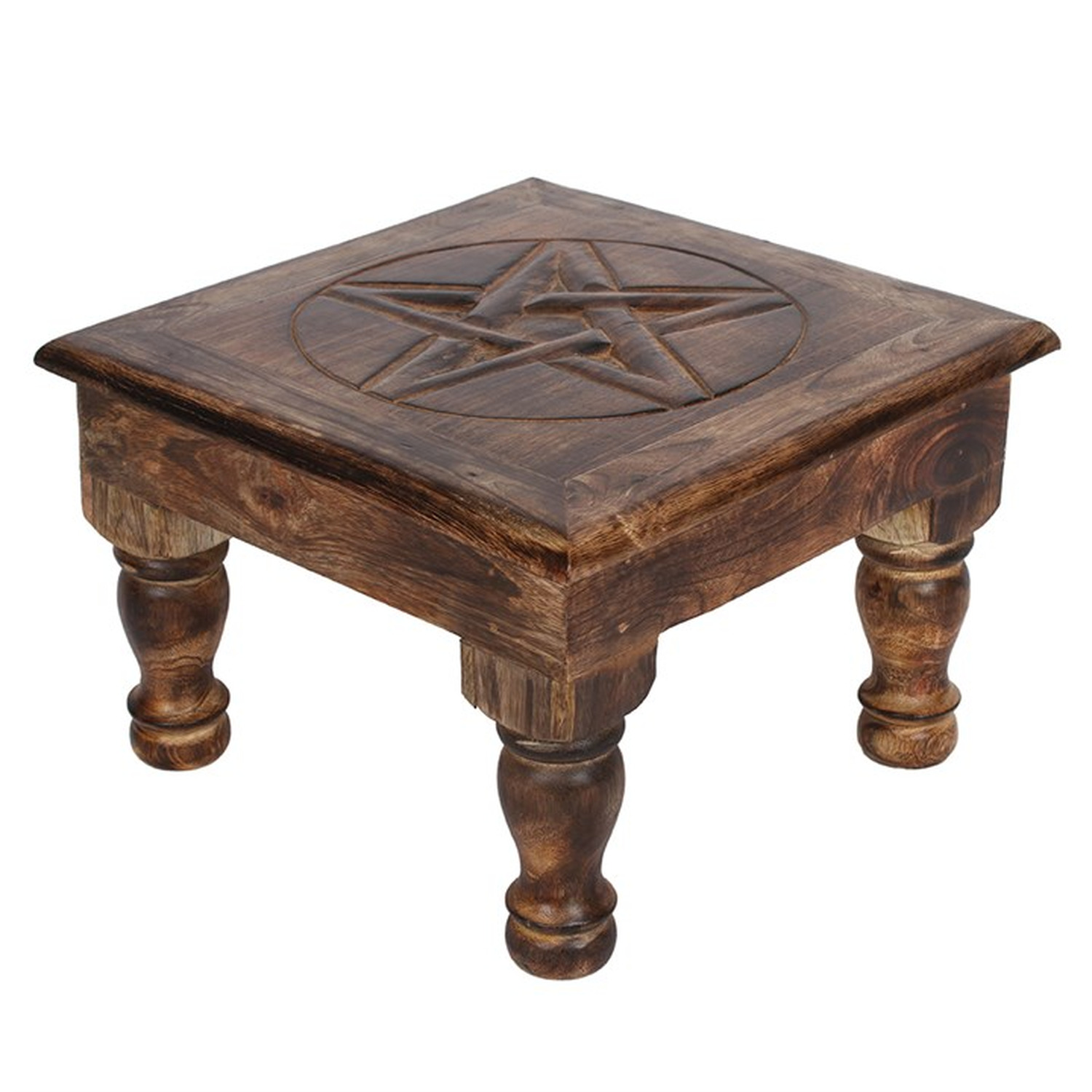 Pentagram Altar Table, Beautiful Mangowood Design