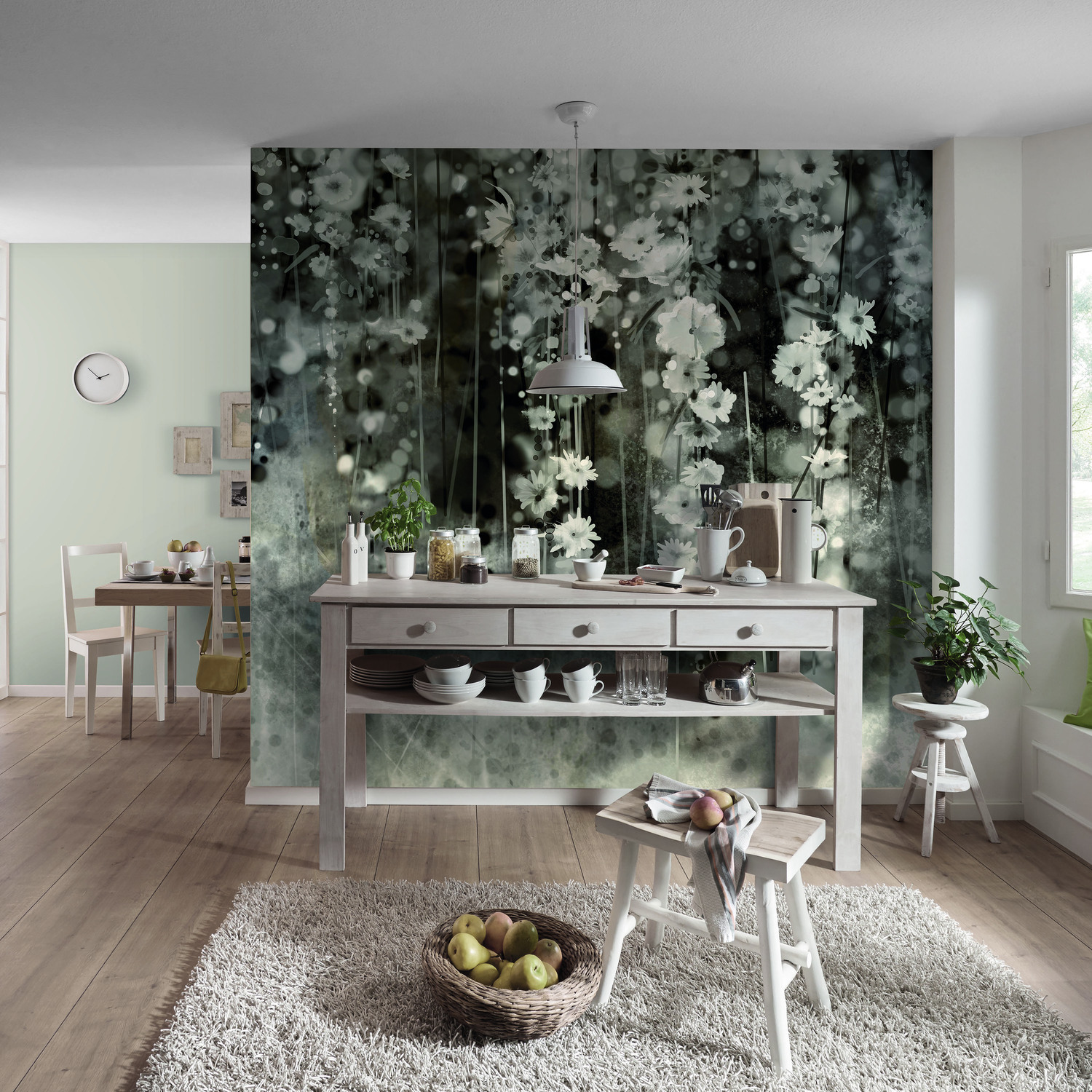 Dwell- Floral Photographic Mural