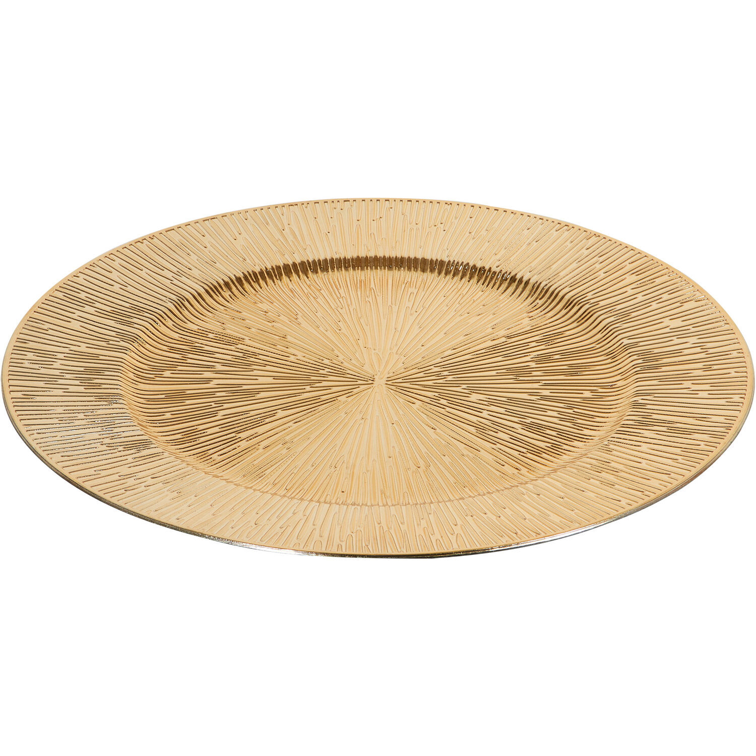Gold Decal Charger Plate