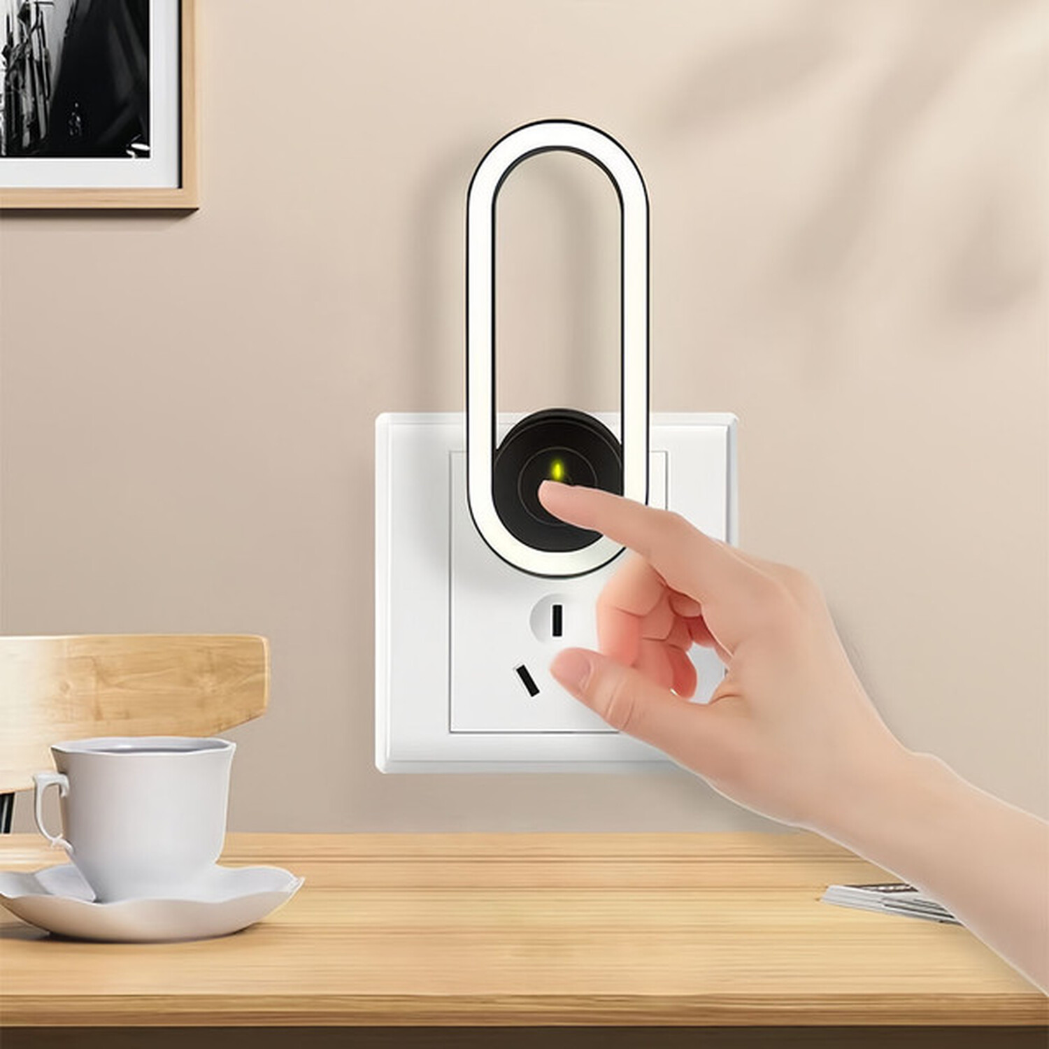 Plug-In Intelligent Ultrasonic Mosquito Repellent Night Light