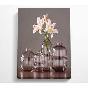 Burgundy Vases Canvas Print
