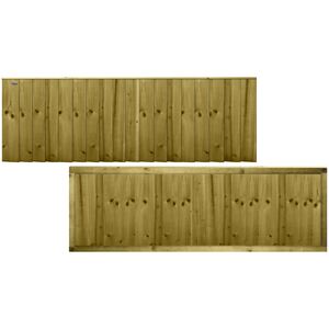 Premier Flat Top Feather Edge Fully Framed Garden Fence Panels