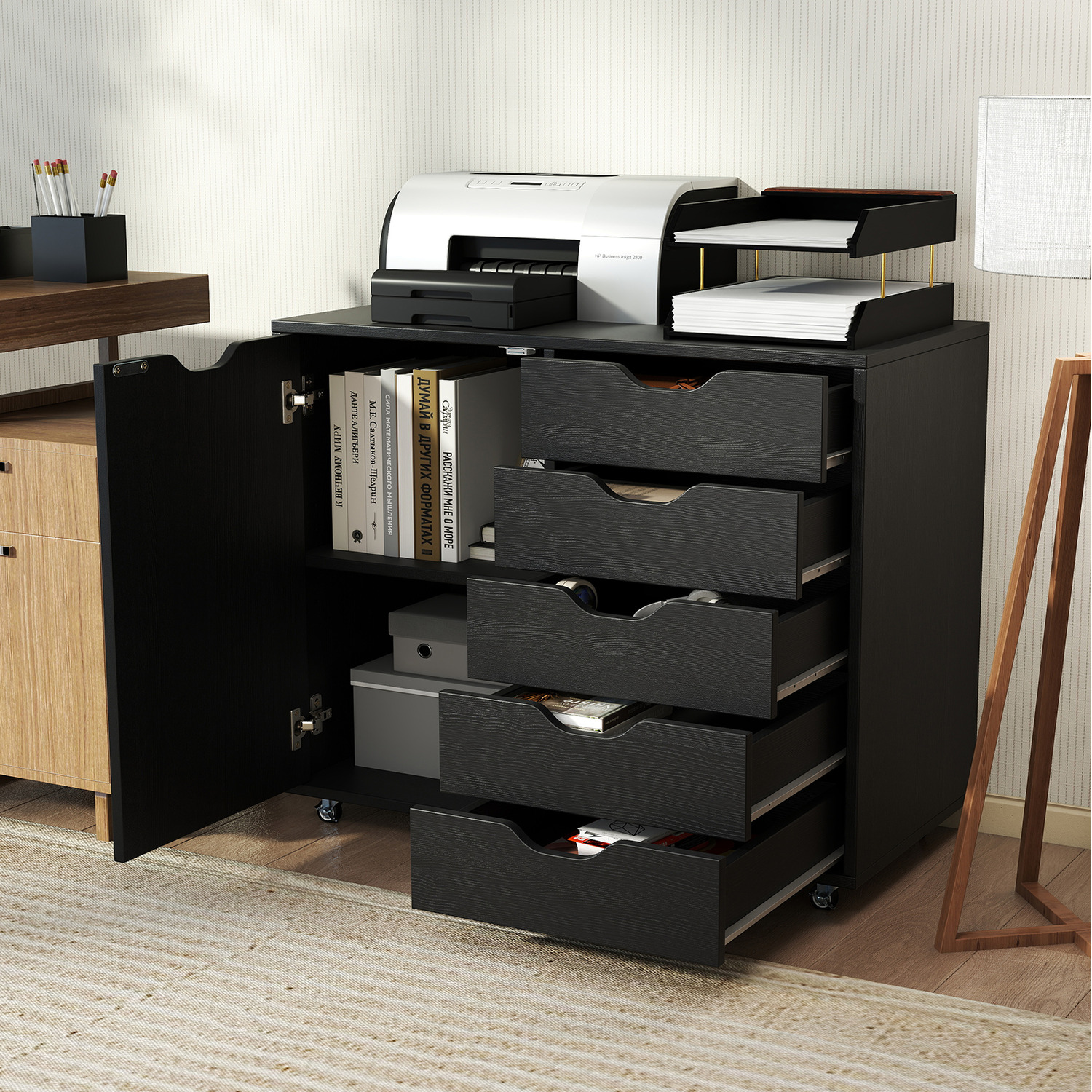 Costway Mobile Chest of Drawers