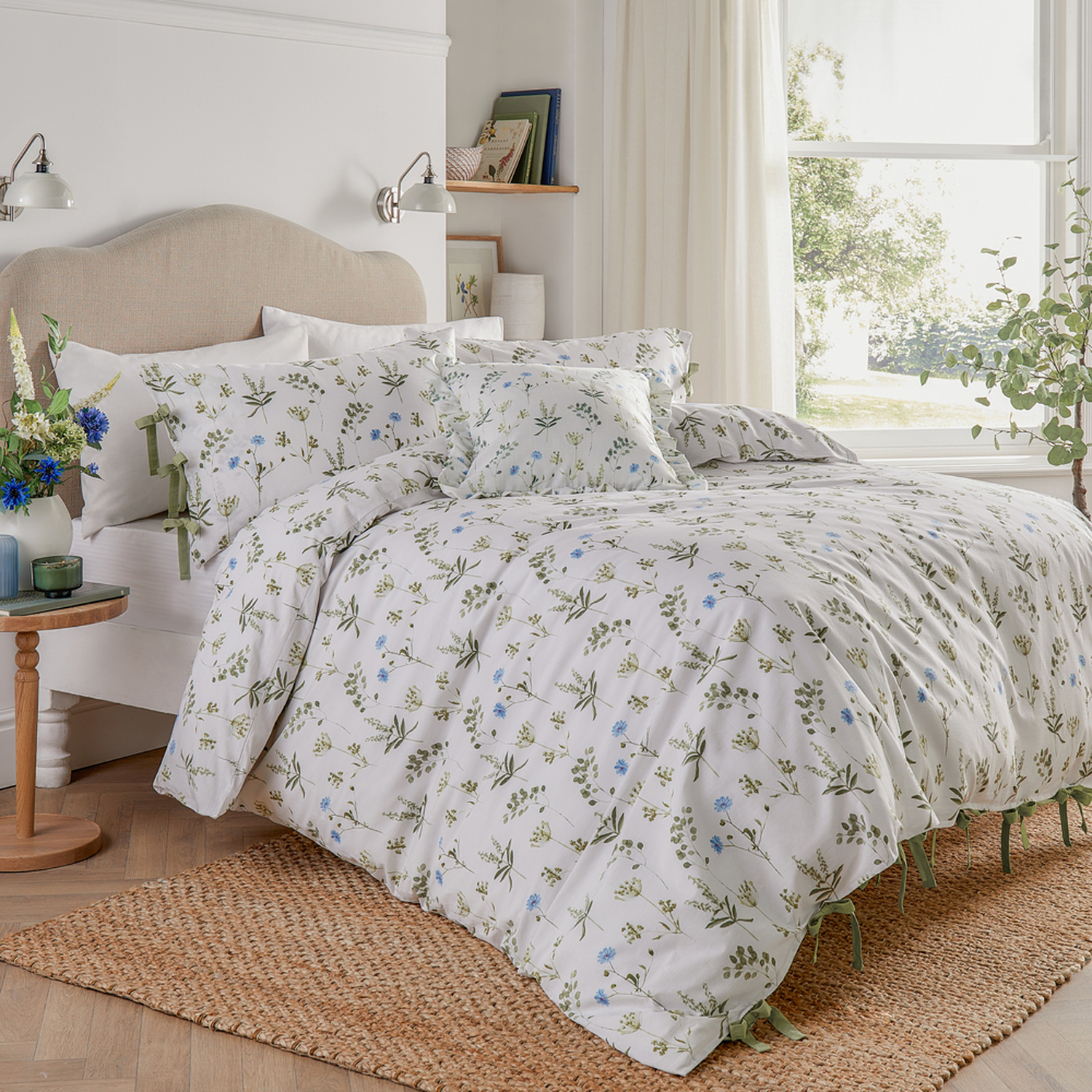 Meadow Cotton Floral Duvet Cover Set Double