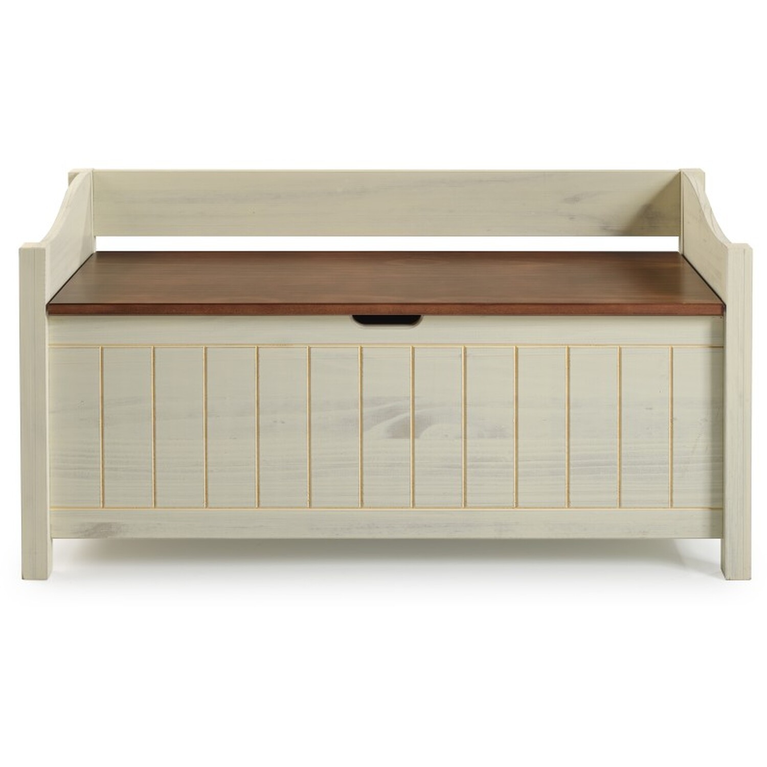 Cottage Black Storage Bench