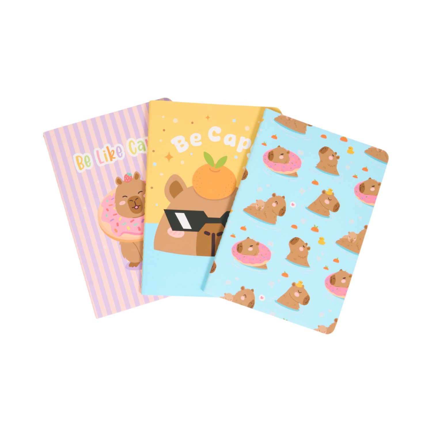 Pack of 3 Capybara Notebooks