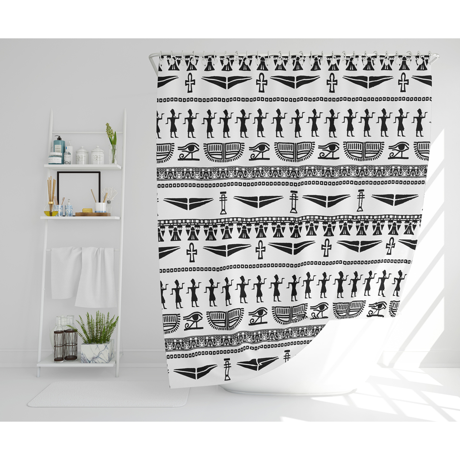 Tribal Egyptian Art Shower Curtain
