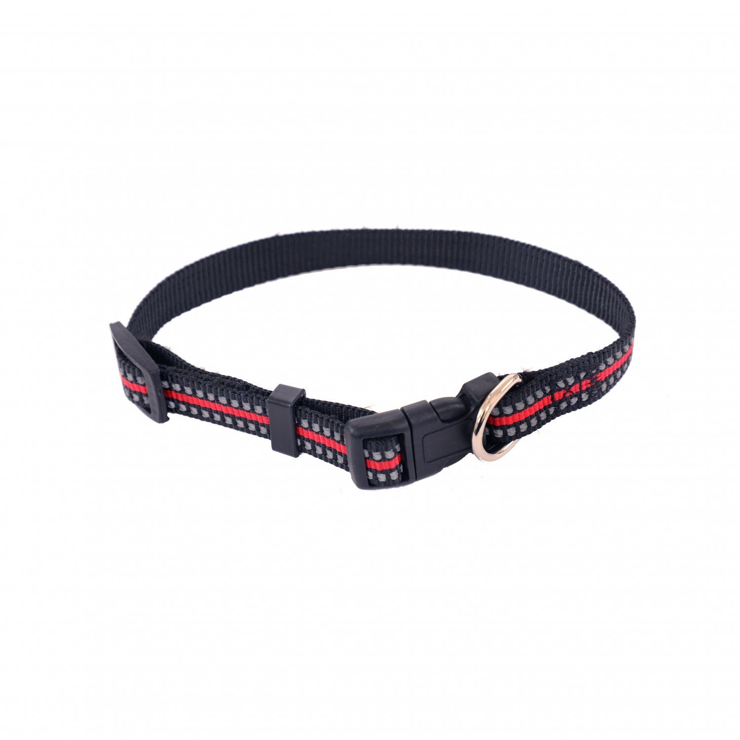 Red Adjustable Comfortable Reflective Red Dog Collar