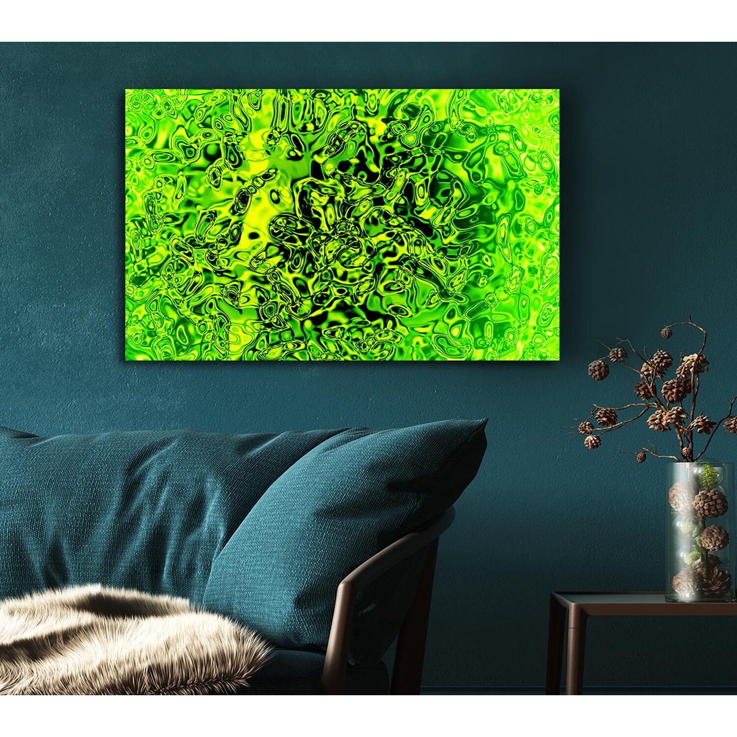 Lime Fizz Canvas Print Wall Art