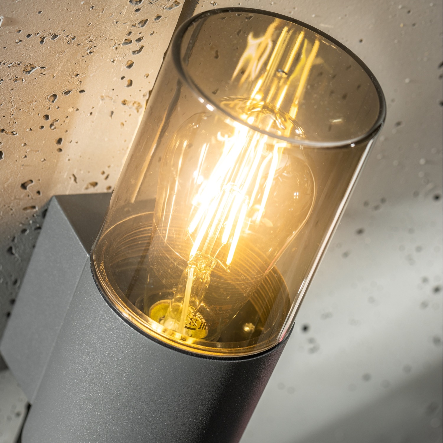 CGC BLUEBELL Cylinder Wall Light with Smoke Diffuser