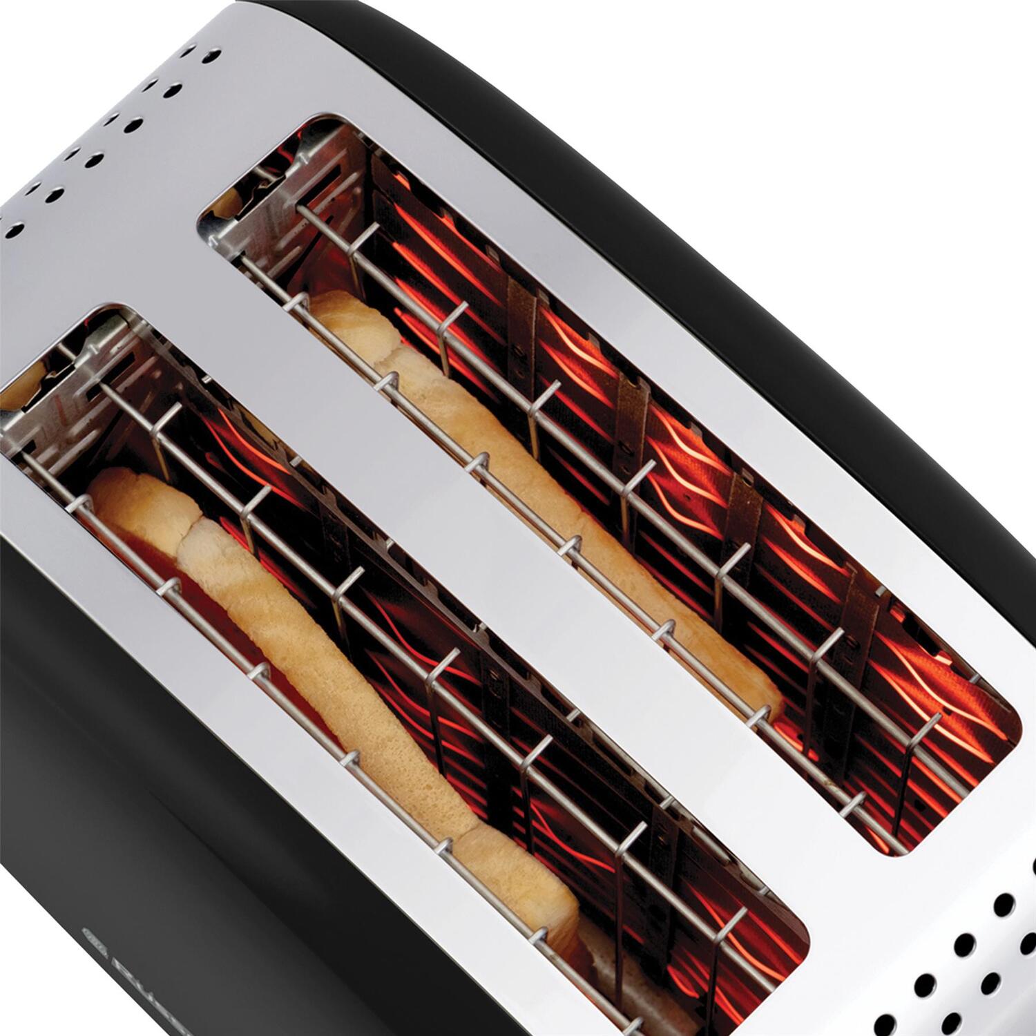 2 Slice Lift Look Toaster Black