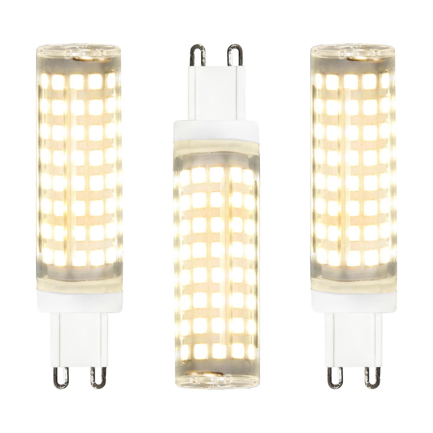 3 Pack of 8 Watt G9 Bulb Warm White LED Lights