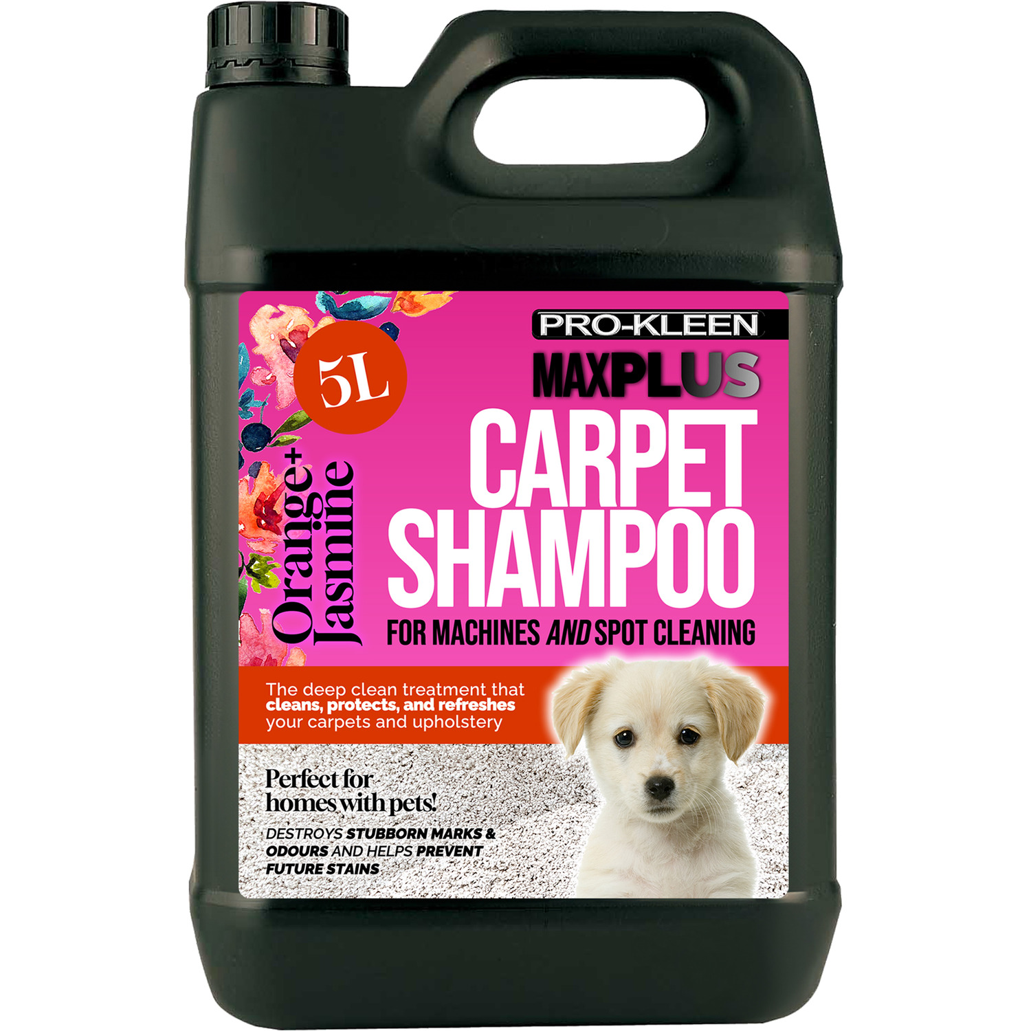 MAXPLUS Premium Carpet Shampoo For Homes With Pets Orange Jasmine