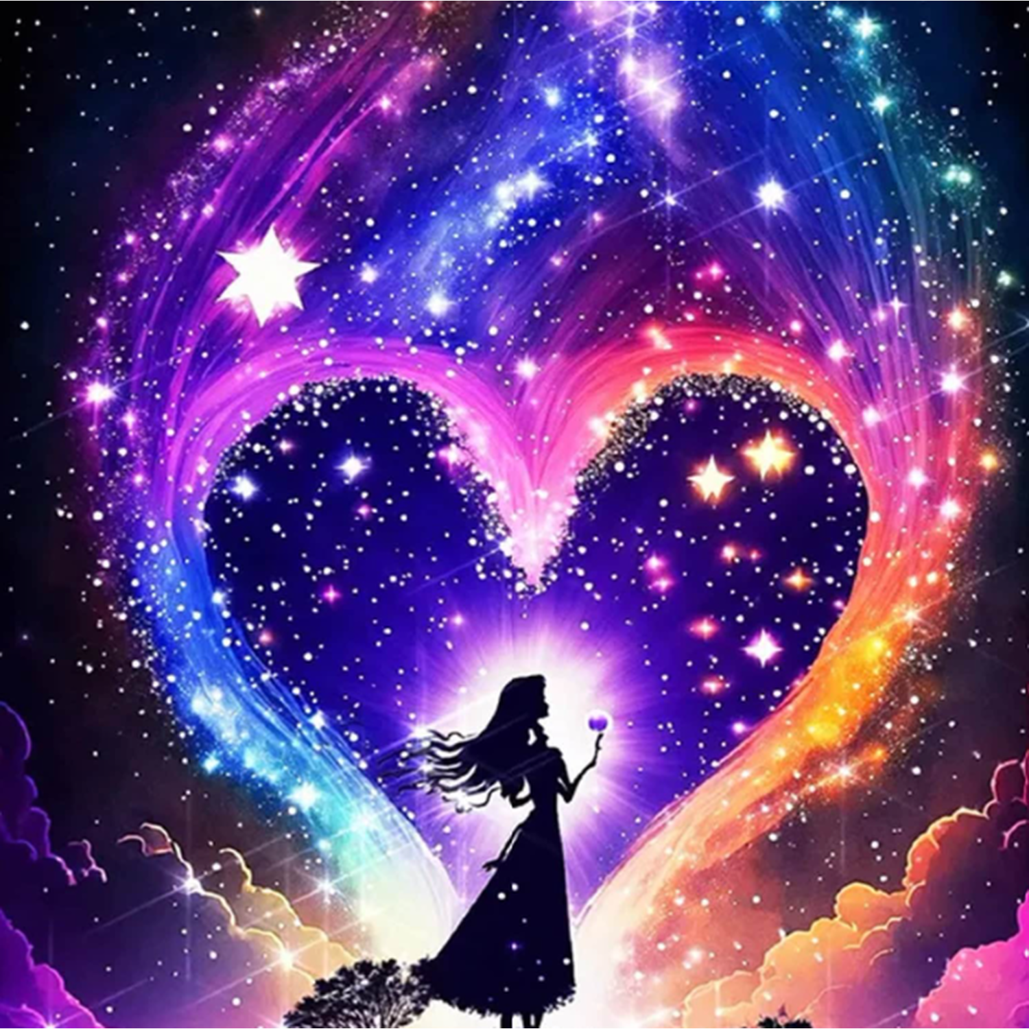 5D DIY Magical Heart Diamond Art Painting for Adults