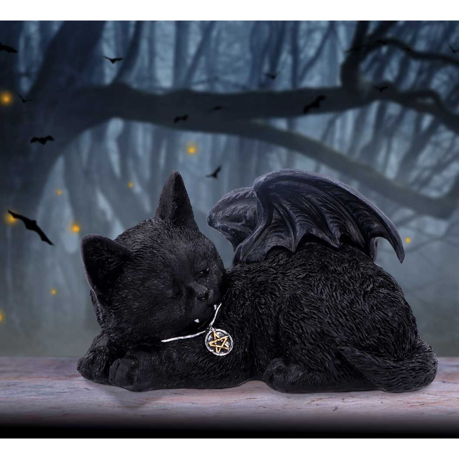 Cat Nap Vampire Cat Figurine