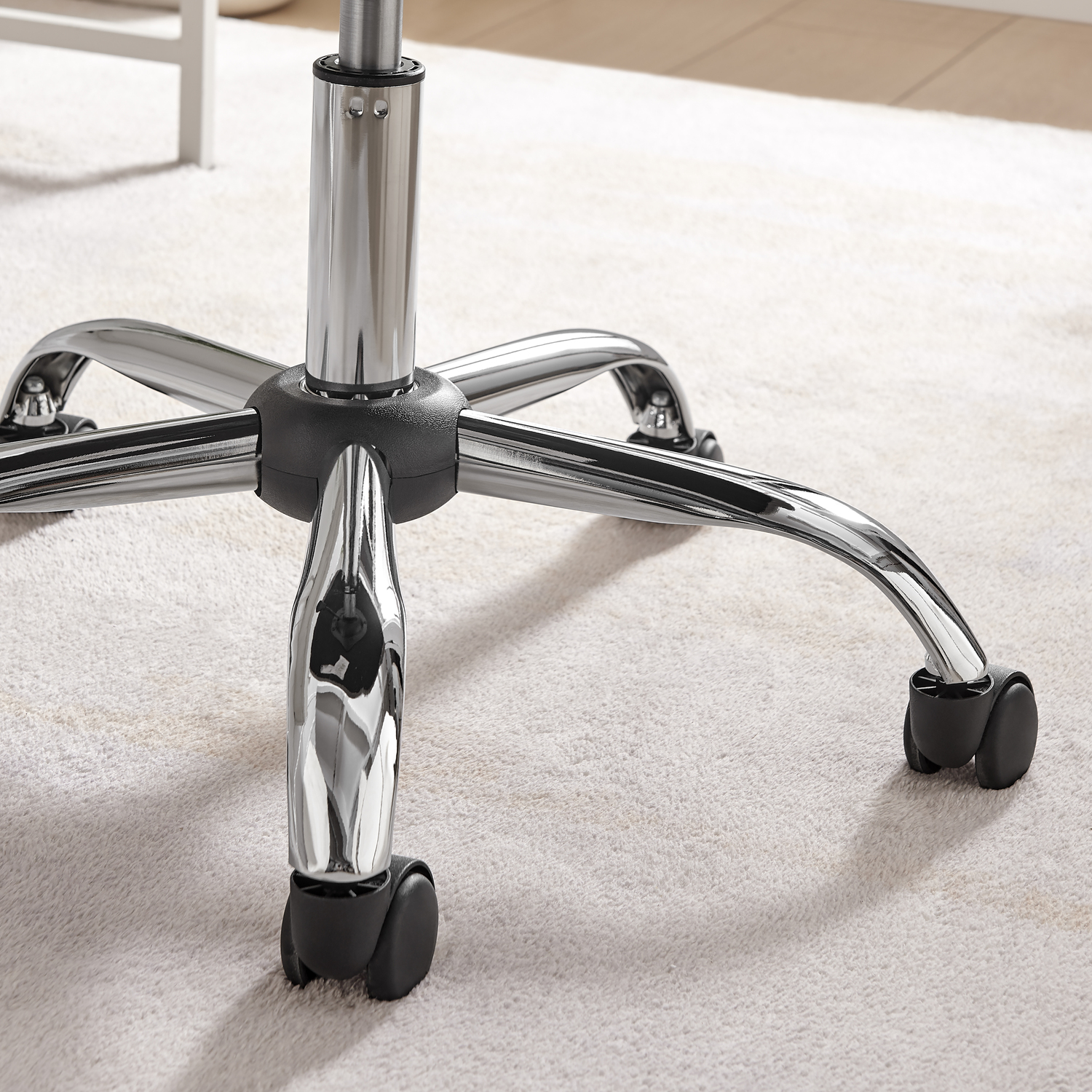 Courtney Office Desk Chair With Silver Legs