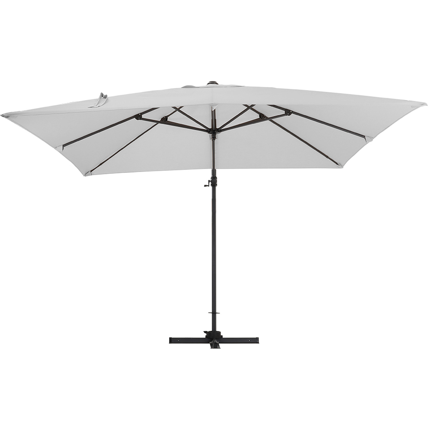 Adjustable Cantilever Parasol with Sturdy 4-Piece Base