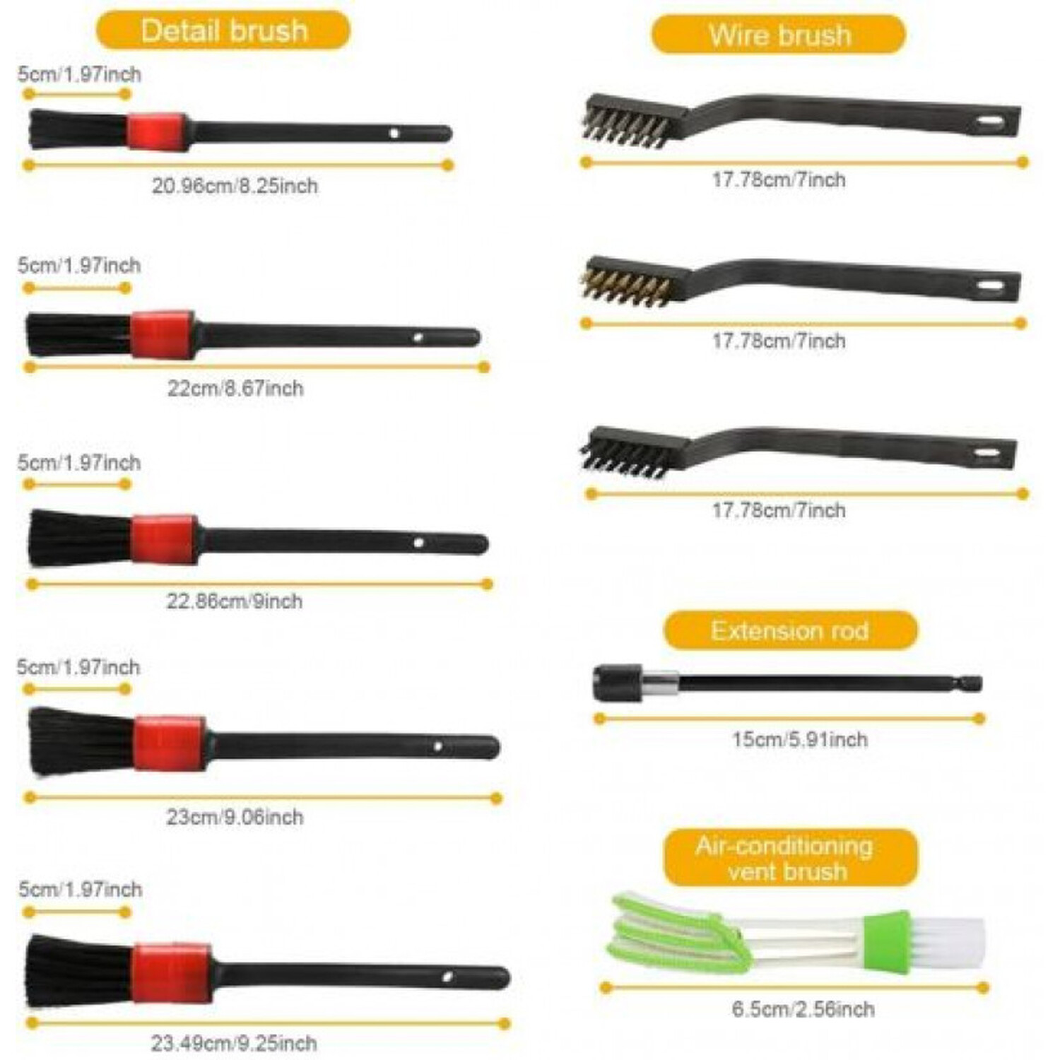 26 Piece Car Detailing and Cleaning Kit