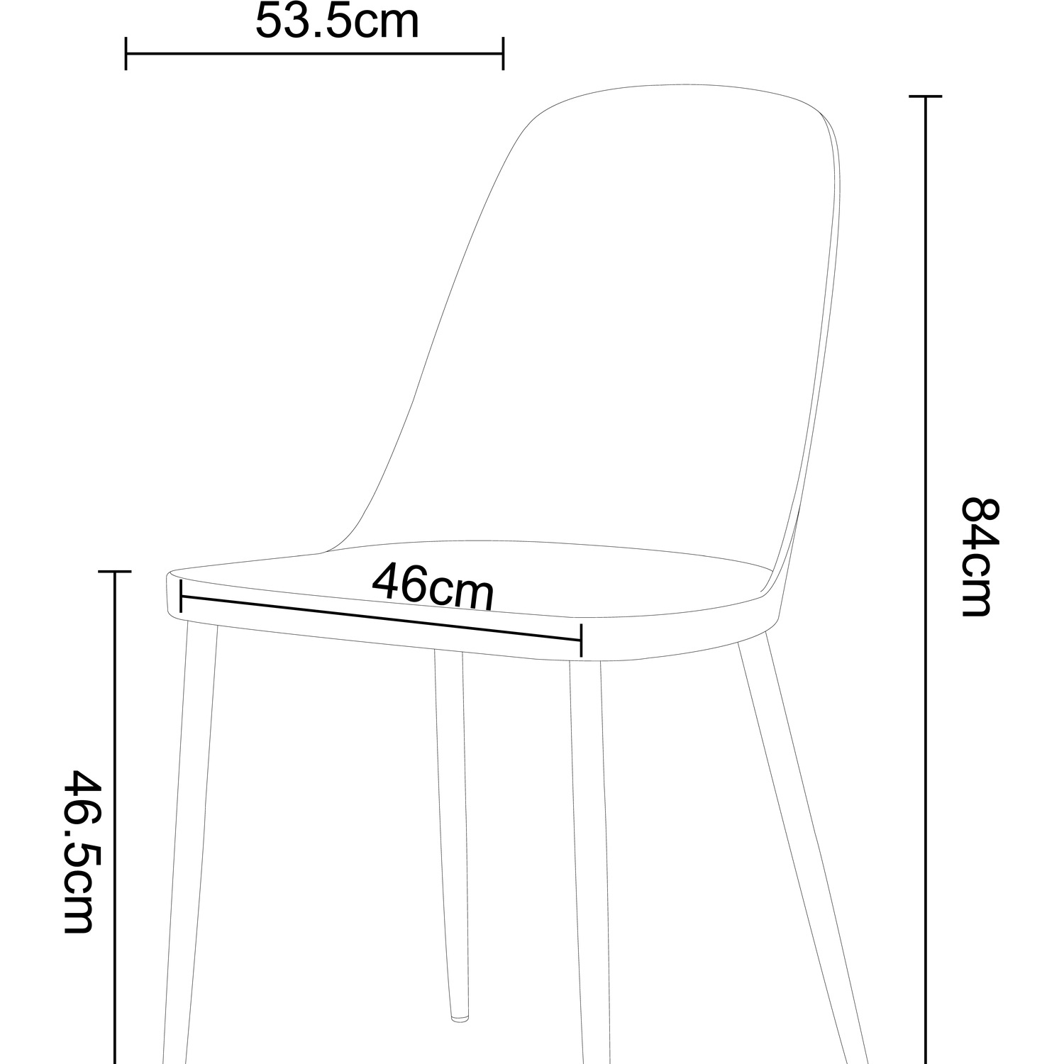 Aspen Rectangular White Table and 4 Duo Plastic Chair SET