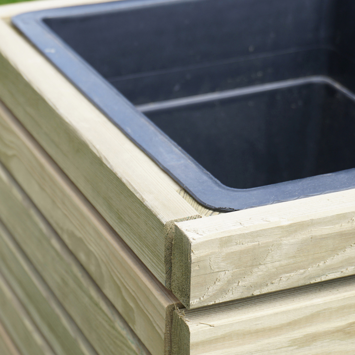 Horizon Outdoor Rectangular Wooden Planters