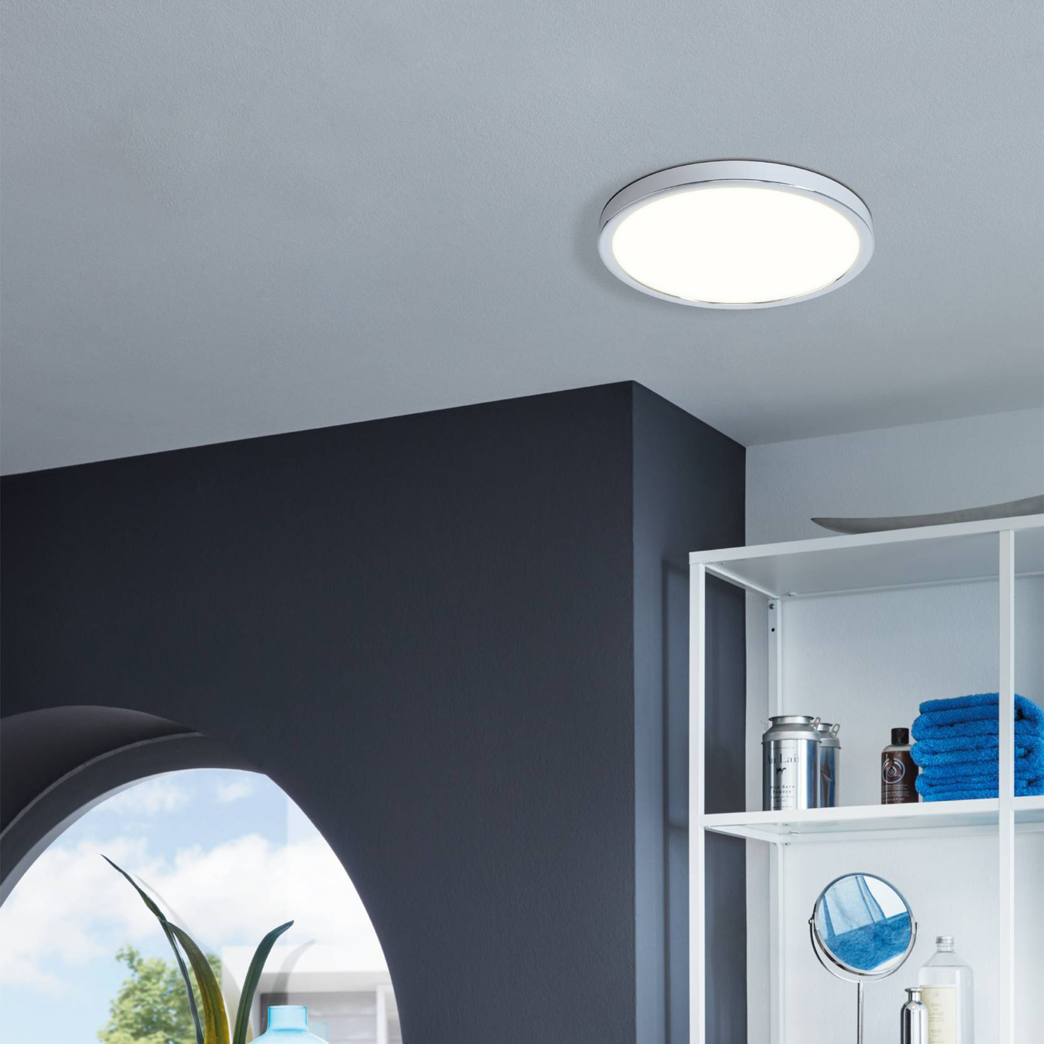 EGLO Fueva 5 LED 285 Chrome ceiling light