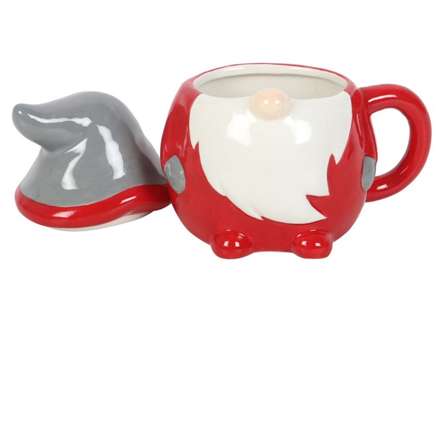 Ceramic Gonk Lidded Mug 300ml Capacity