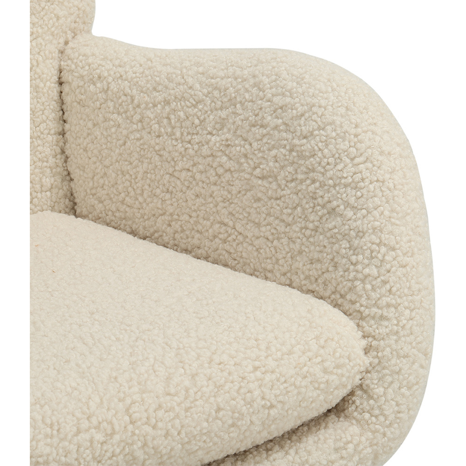 Faux Wool Rocking Chair