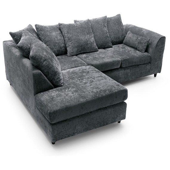 Harriet Crushed Chenille Left Facing Corner Sofa