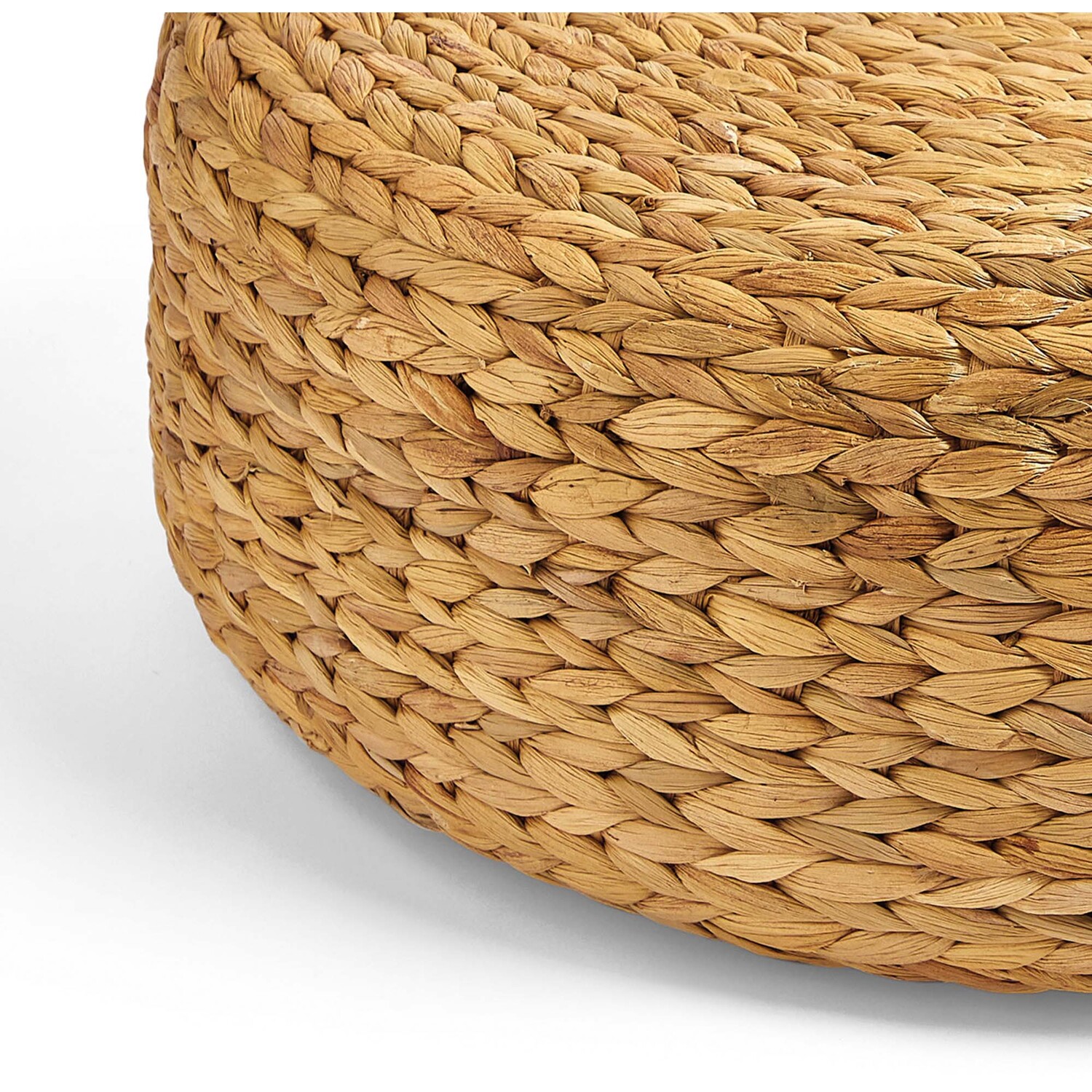 Water Hyacinth Large Woven Pouffe