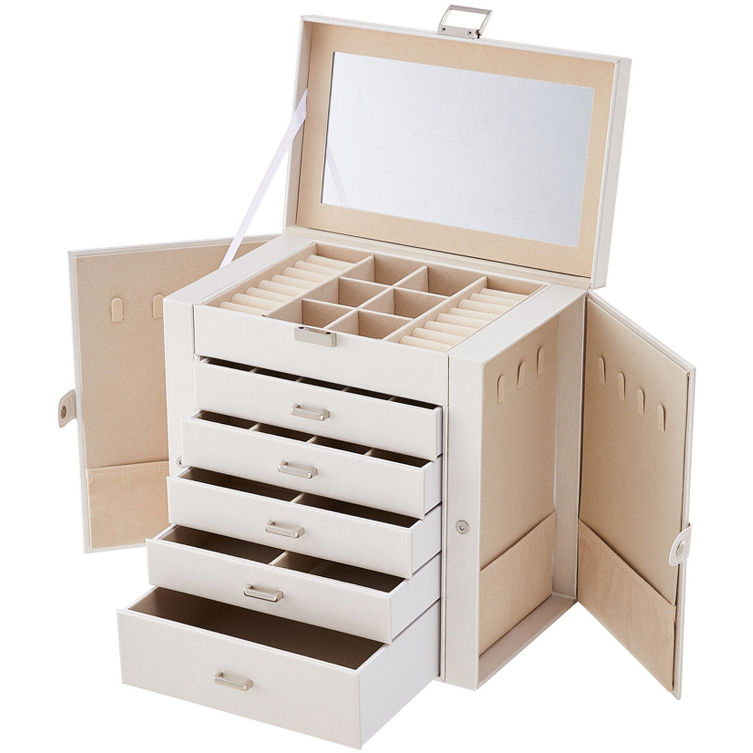 Lockable Multi-Layer Jewellery Storage Box