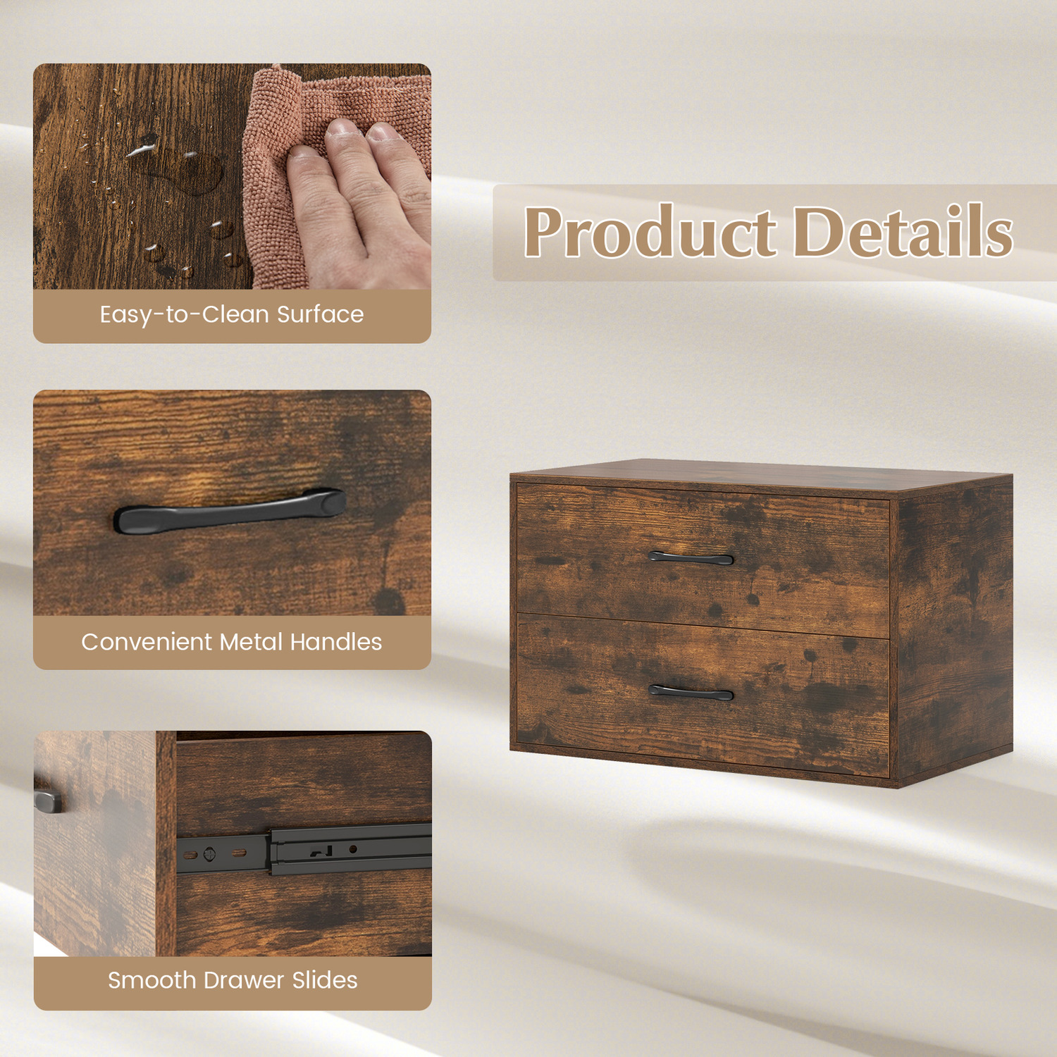 Stackable 2-Drawer Dresser