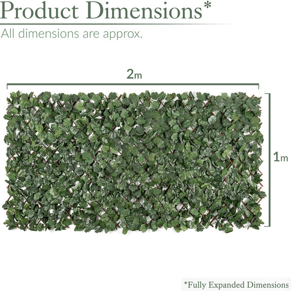 Artificial Expanding Screen with Two Tone Leaf