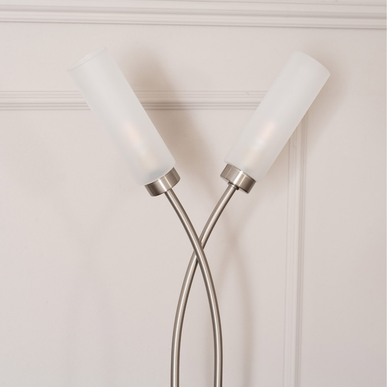 2 Way Curved Arm Cross Over Table Lamp