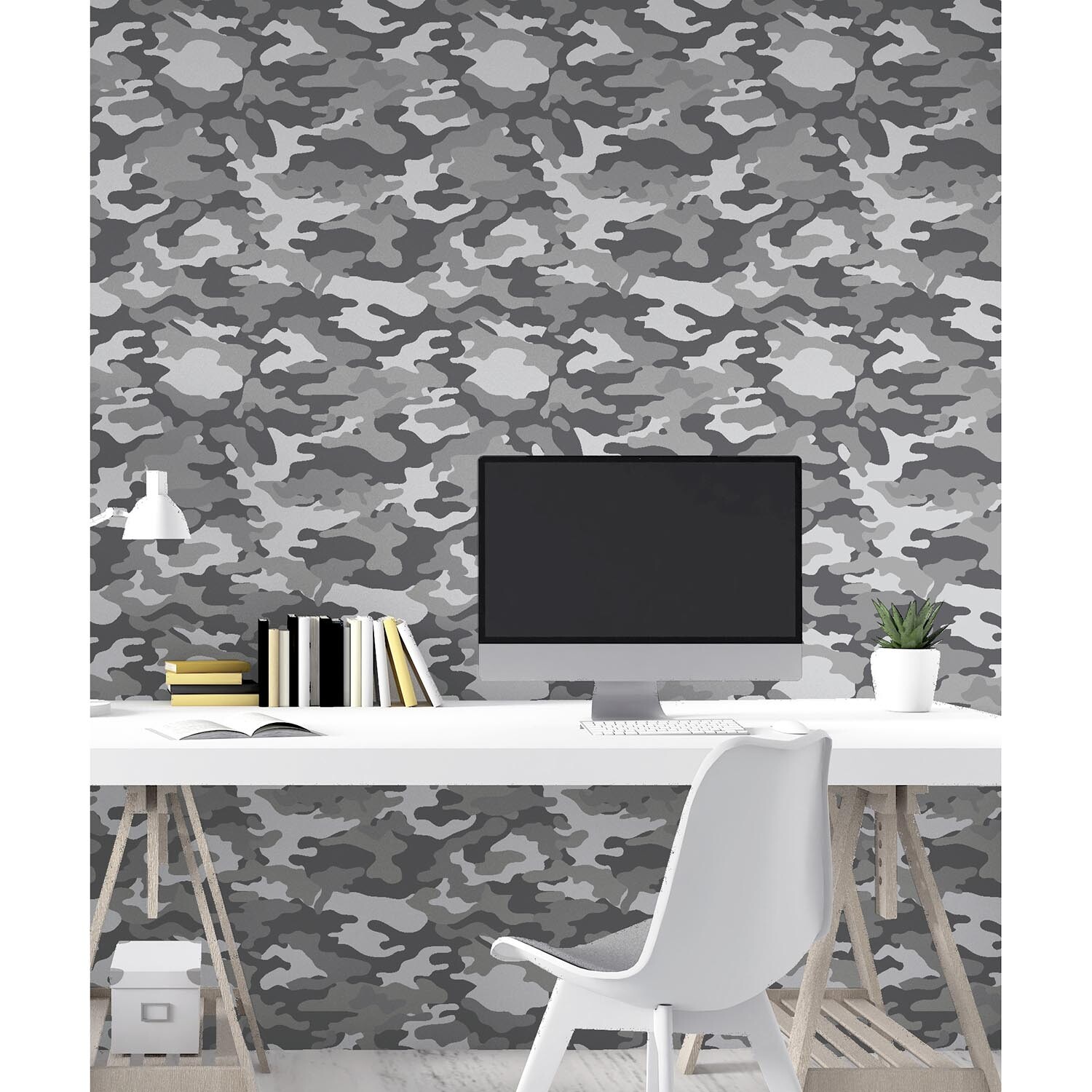 Camo Mono Wallpaper
