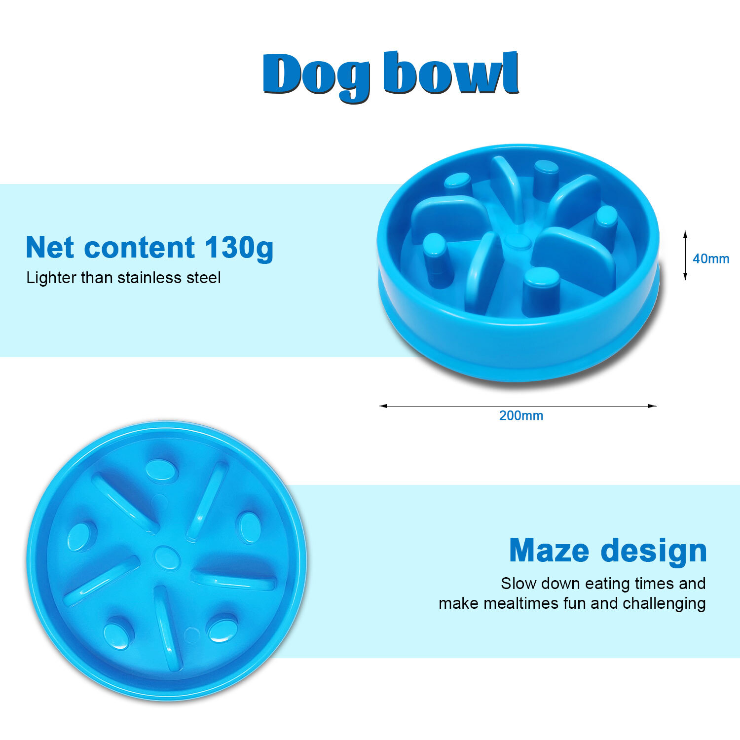Pet Slow Puzzle Feeder Bowl