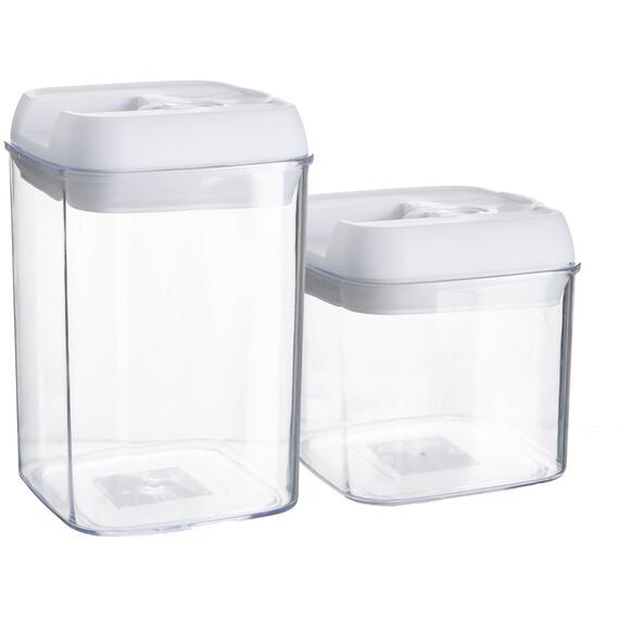 5 Piece Flip Lock Plastic Food Storage Containers Set