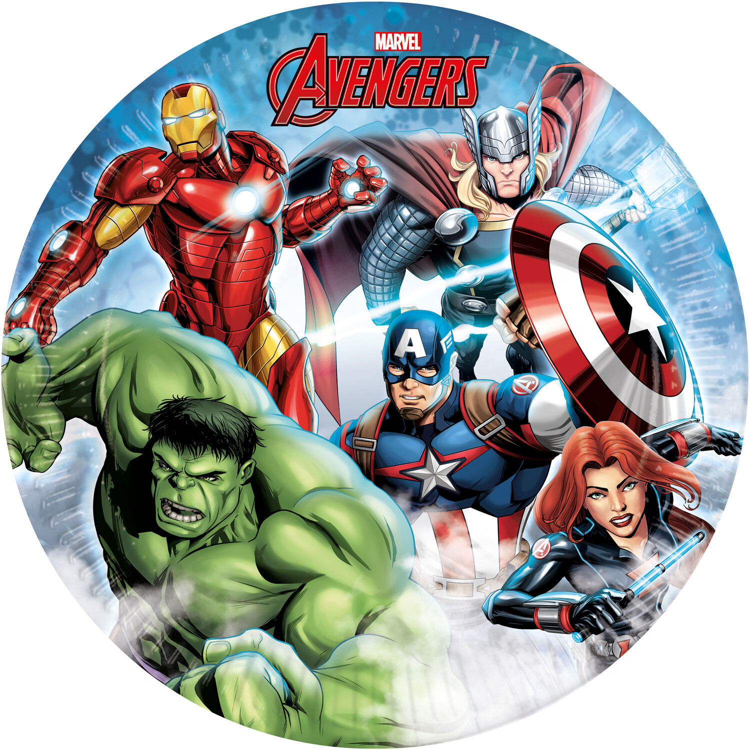 Pack of 8 Avengers Plates