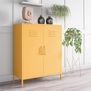 Cache metal locker with 2 doors
