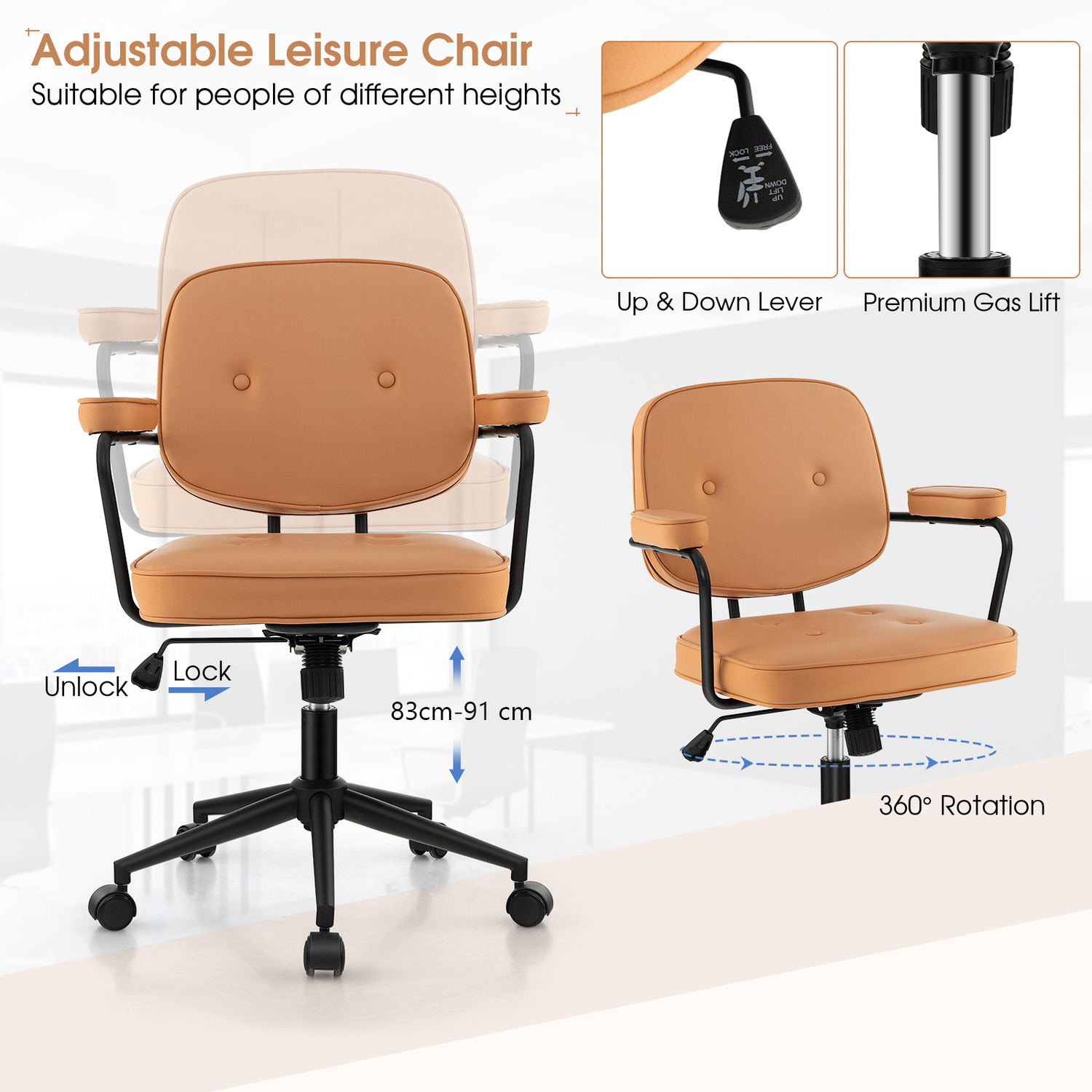 Office Computer Chair Swivel Task Chair