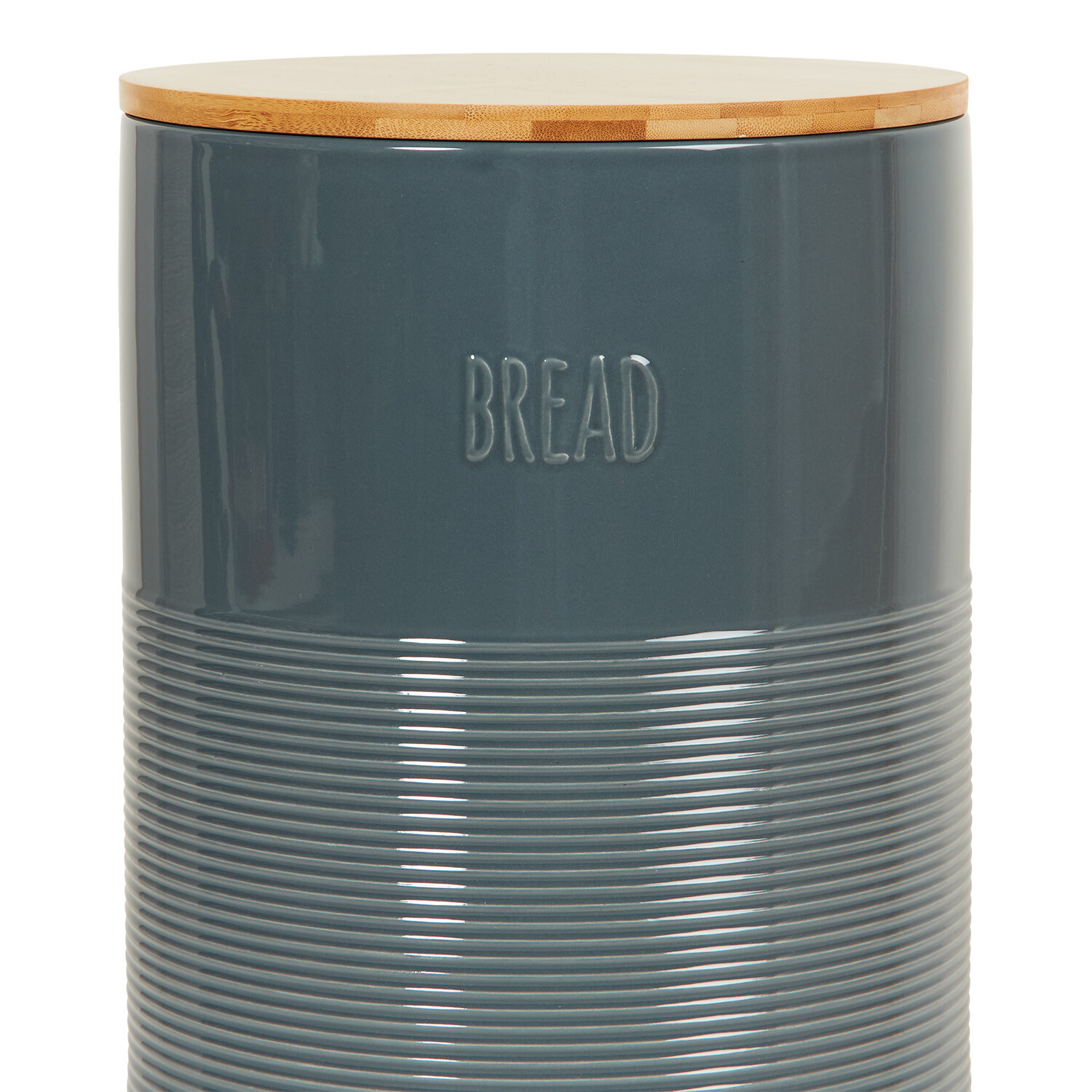 Embossed Ribbed Bread Canister