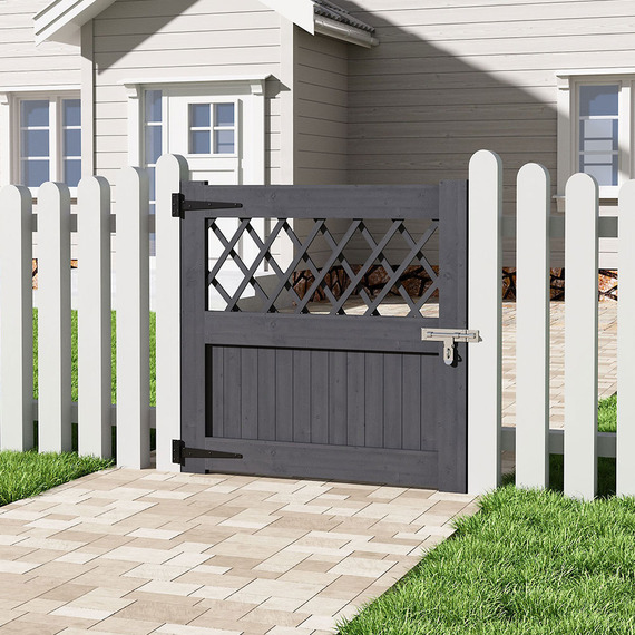 Rhombus Garden Wood Gate