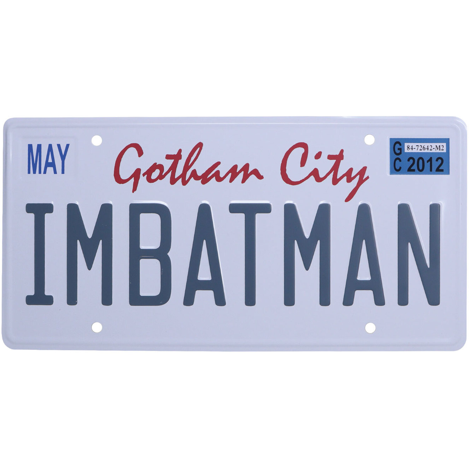 DC Comics Batman Number Plate Tin Sign