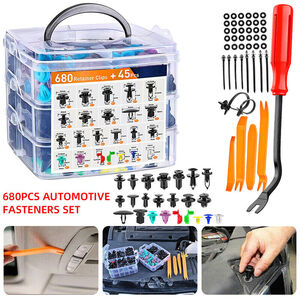 726 Piece Car Fasteners Trim Clip Kit