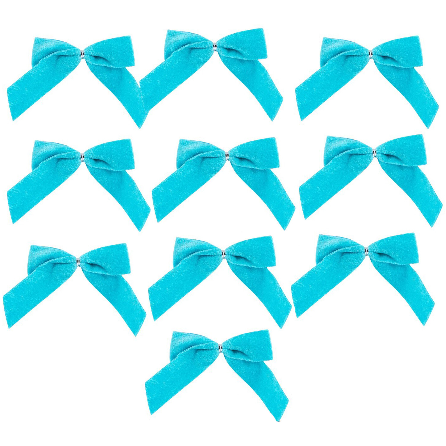 Pack of 10 Bright Tree Trim Bow Decorations